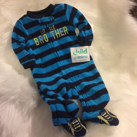Carter's | One Pieces | Newborn Boy Little Brother Sleeper | Poshmark